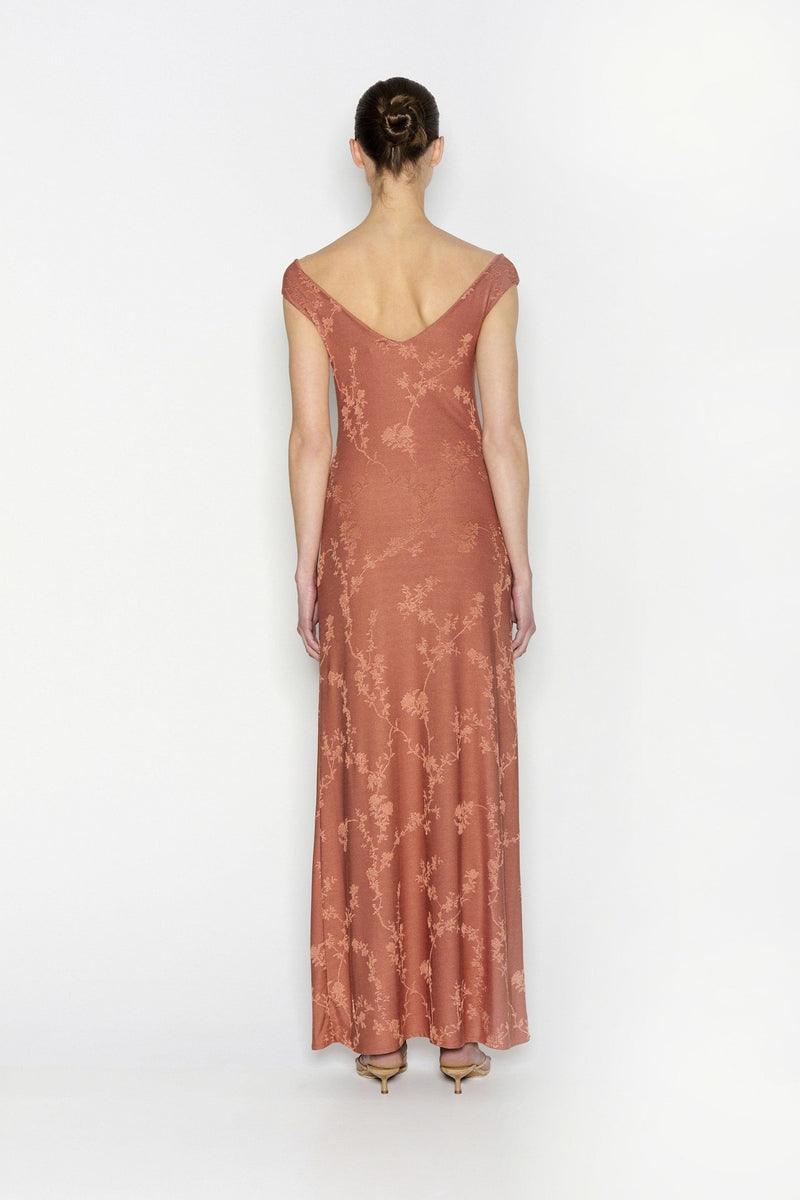 Nadia Rapti Cactus Long Φόρεμα Terracotta 95522730 – beautycollection.gr