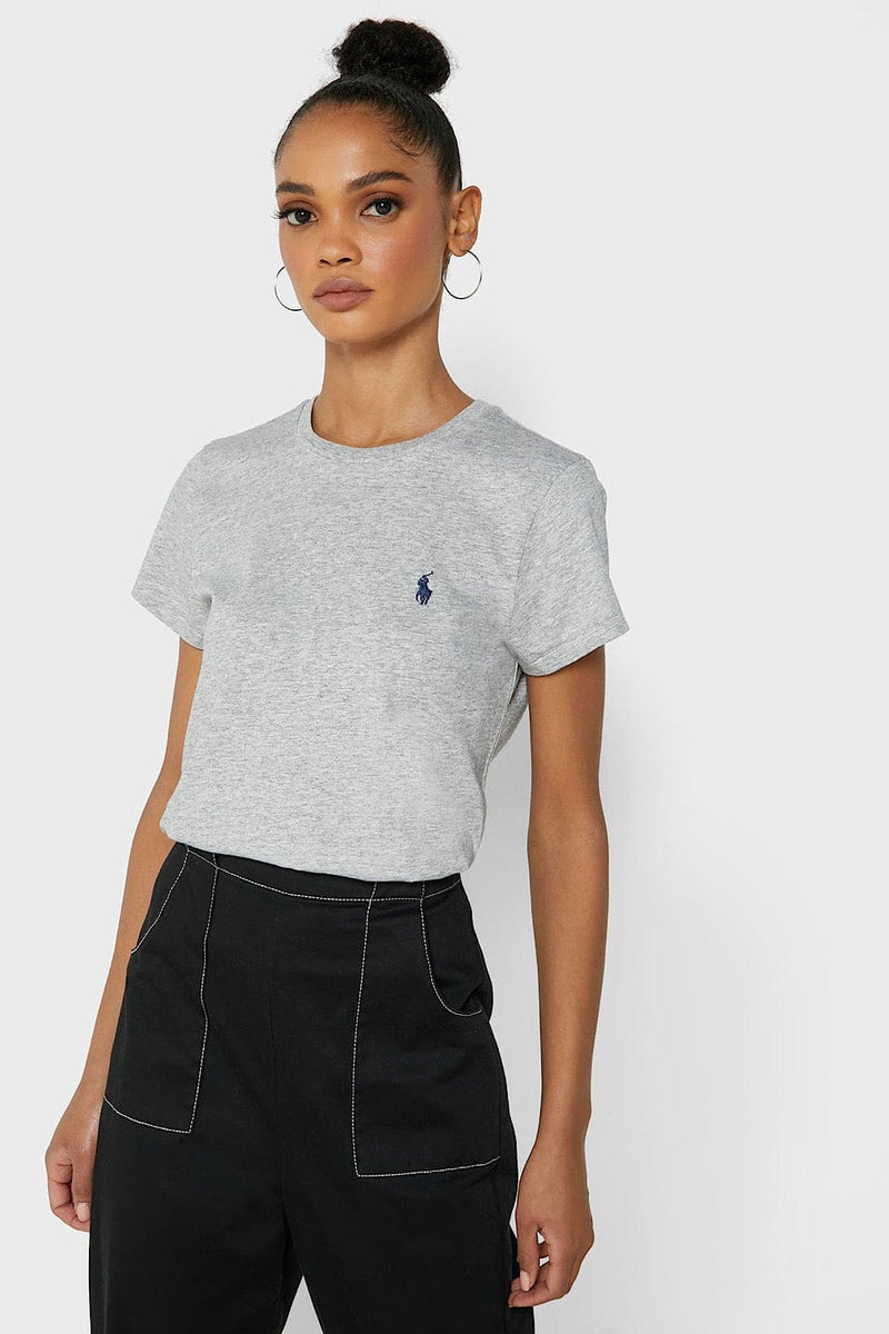 Polo Ralph Lauren Jersey T-shirt Γκρι 211898698008 – beautycollection.gr