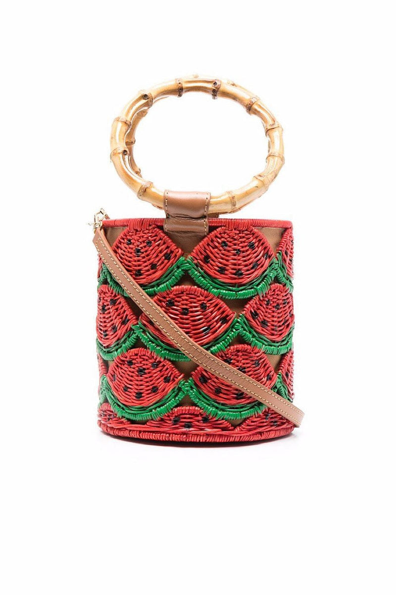 Serpui Watermelon Wicker Tote Bag 10608 – beautycollection.gr